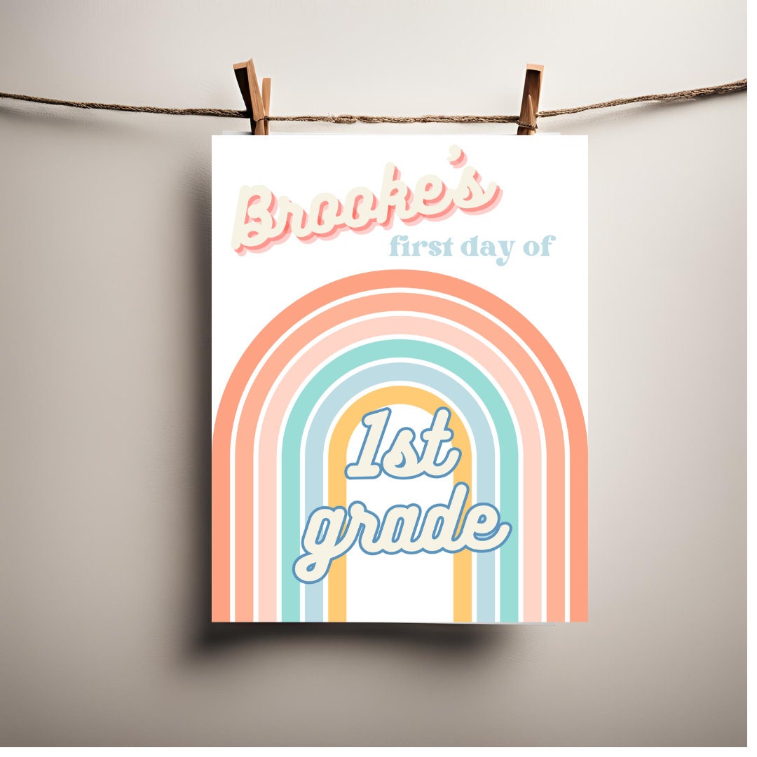 Printable First Day of School Sign / First Day of School / Back to ...