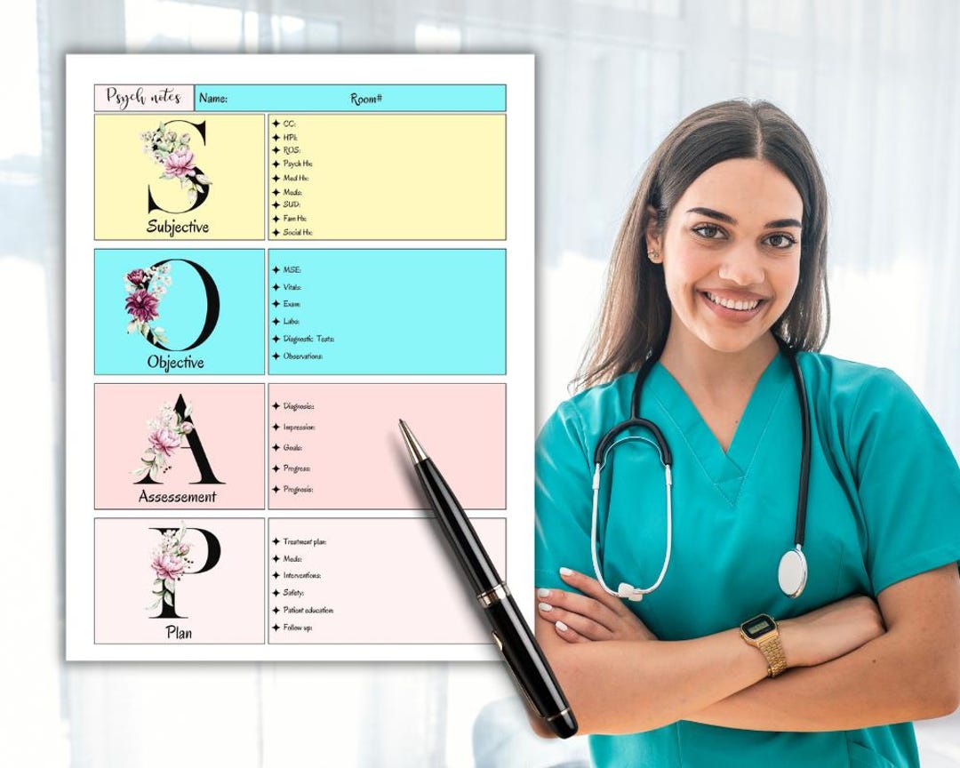 Psychiatric SOAP Note Template Bundle: PMHNP Progress Notes (instant ...