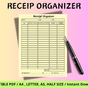 Receipt Organizers: Expense Envelope & Receipt Keeper That Lets You ...