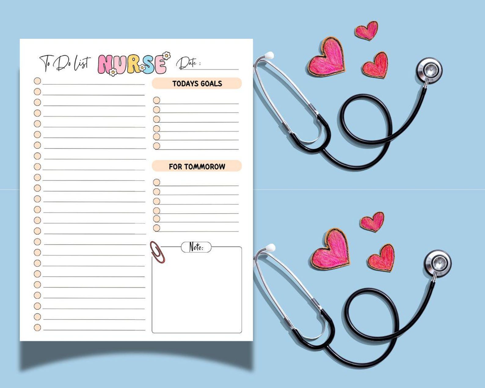 Printable Nurse to Do List, Nurse Notes Template, Medsurg Nurse ...
