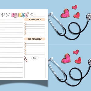 Printable Nurse to Do List, Nurse Notes Template, Medsurg Nurse ...