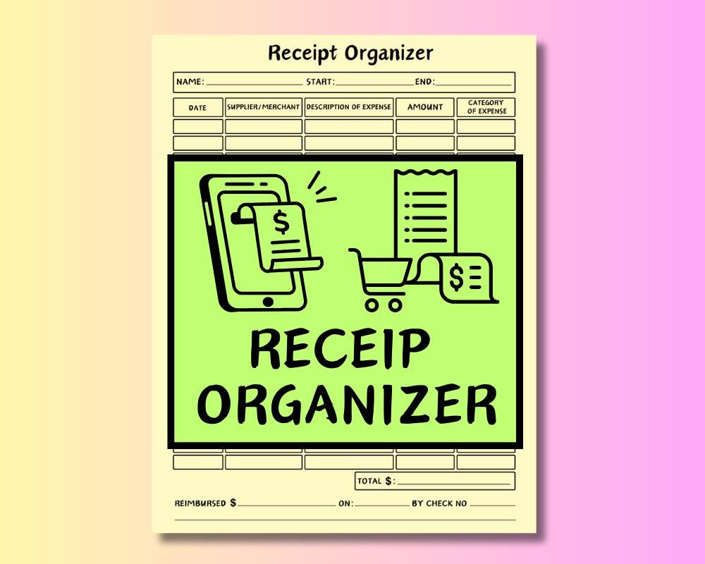 Receipt Organizers: Expense Envelope & Receipt Keeper That Lets You ...