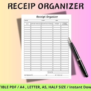 Receipt Organizers: Expense Envelope & Receipt Keeper That Lets You ...