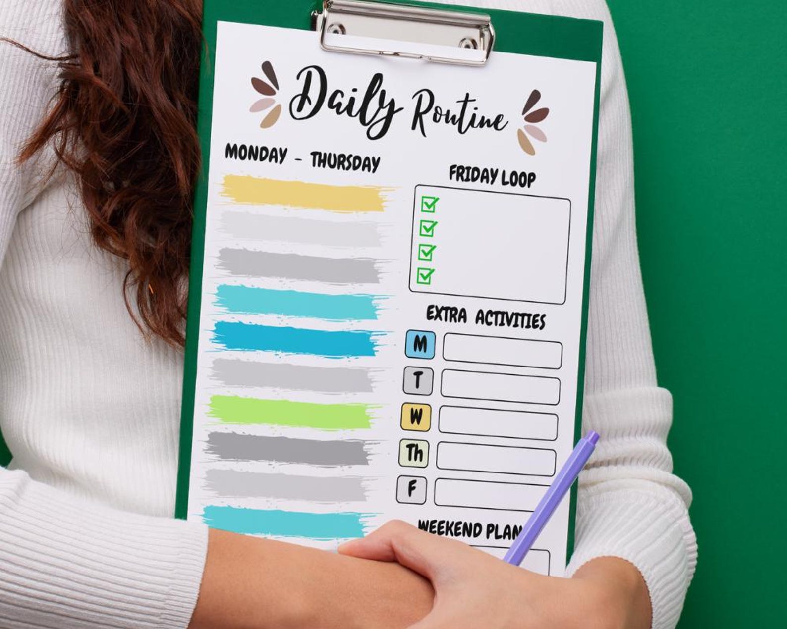 Daily Routine Template Daily Schedule Printable Homeschool Routine ...
