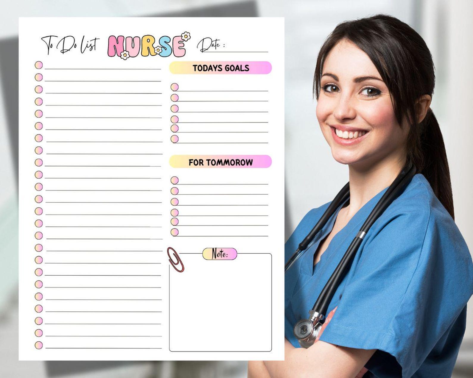 Printable Nurse to Do List, Nurse Notes Template, Medsurg Nurse ...