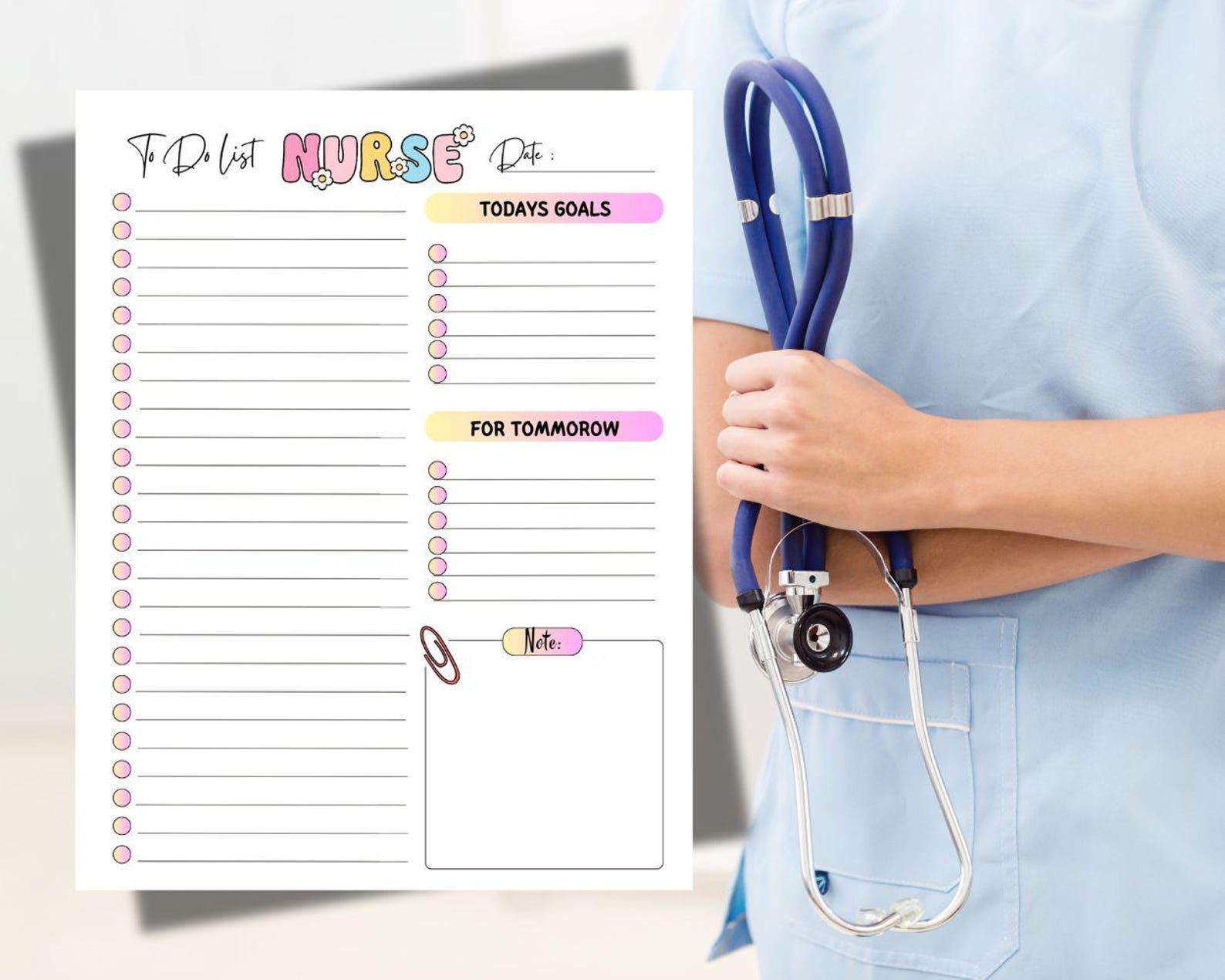 Printable Nurse to Do List, Nurse Notes Template, Medsurg Nurse ...