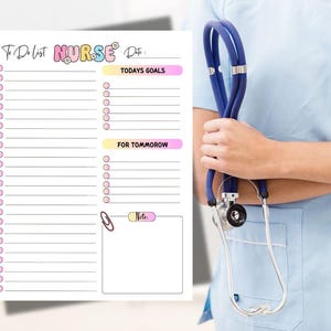 Printable Nurse to Do List, Nurse Notes Template, Medsurg Nurse ...
