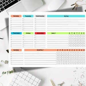 Simplify Your Life: A4 Printable Planner With Daily & Monthly ...