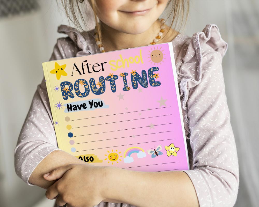 After School Routine Printable Schoolday Rules Chart Reusable Daily ...