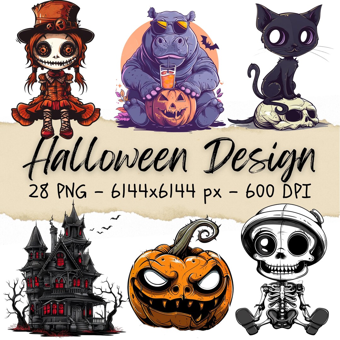 28 Halloween Clipart, Happy Halloween Design, Bat, Pumpkin Clipart ...
