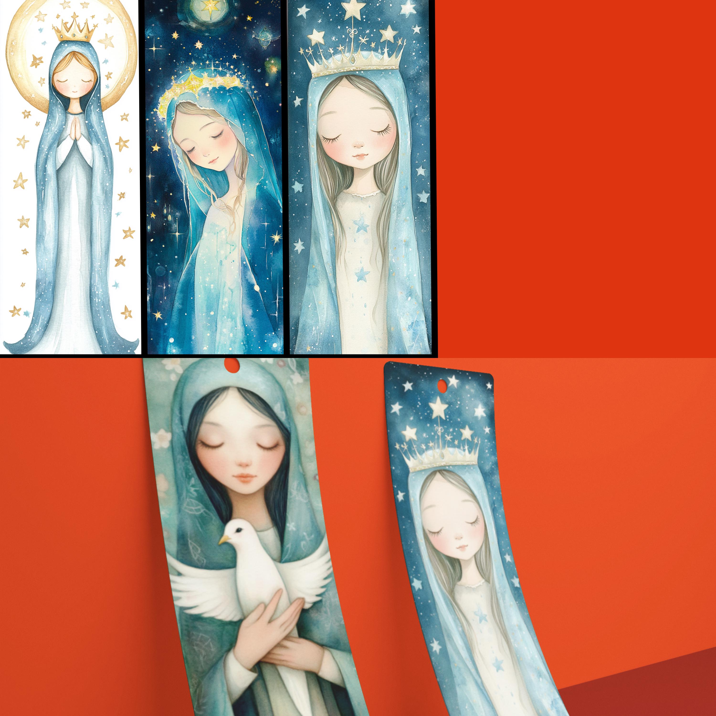 23 Virgin Mary Bookmark Png, Mother Mary, Cute Nativity Bookmark ...