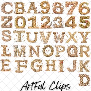 36 Western Alphabet, Farm Letters Clipart, Country Font Clipart, Abc ...