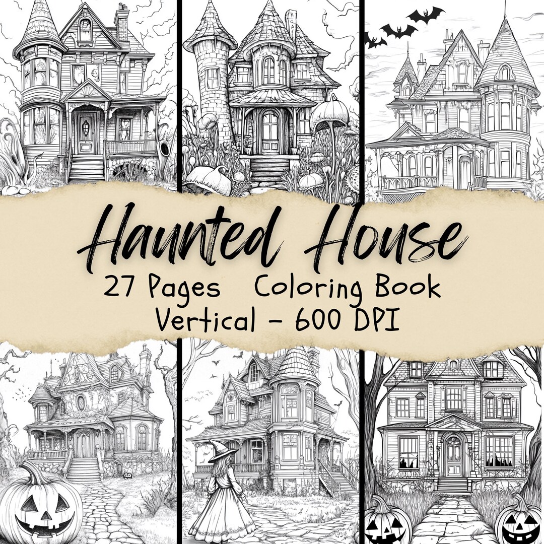 27 Haunted House Coloring Sheets Halloween Coloring, Haunted House ...