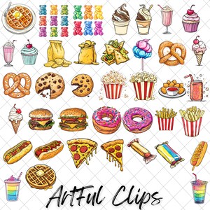 39 Junk Food Clipart, Foodie Clipart, Hamburger Png, Pizza Png, Burger ...