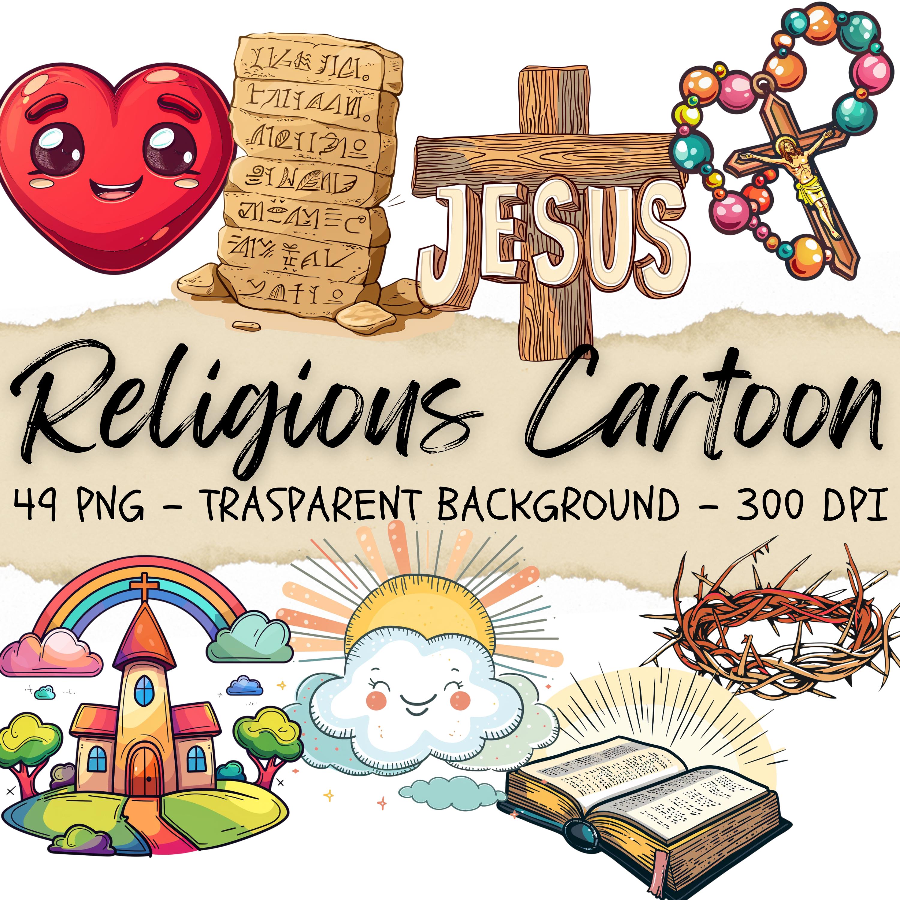 49 Cute Religious Cartoon, Jesus Images Clipart, Christian Artwork ...