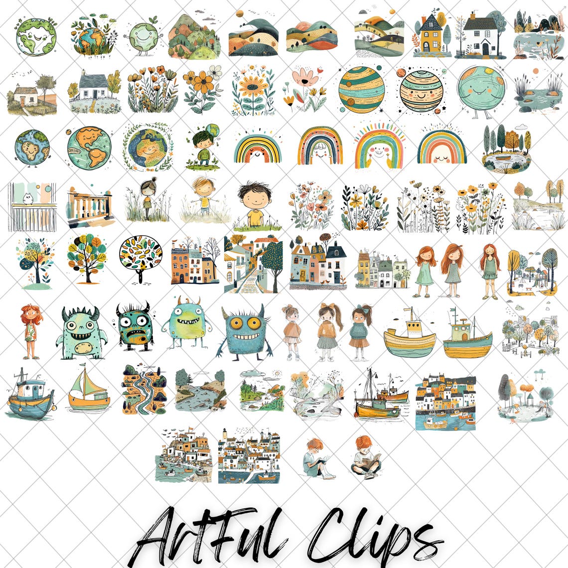 184 Childrens Book Illustration, Story Book Clipart, Illustrated ...