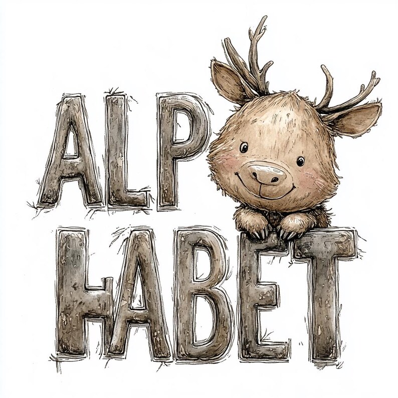 36 Whimsical, Alphabet Letters, Nursery Clipart, Fantasy Clipart, Abc ...