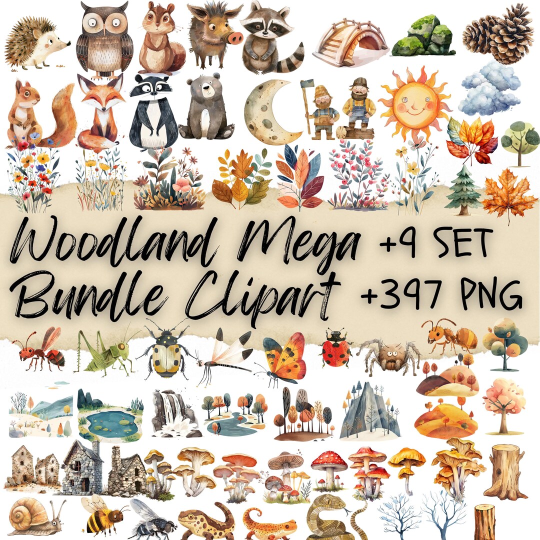 397 Png, Woodland, Woodland Creatures, Animals Clipart, Wild Animal ...