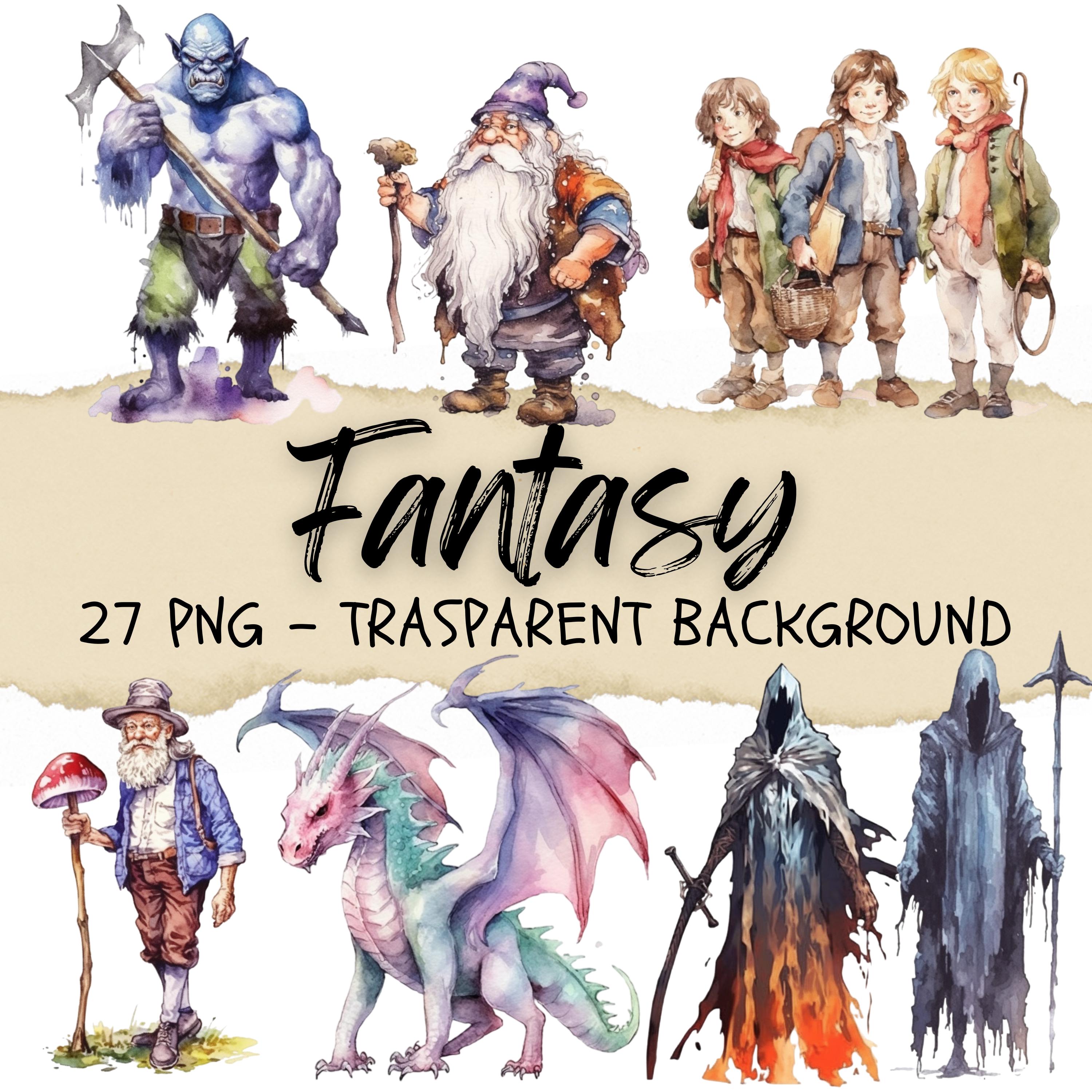 27 Fantasy Creatures, Mythical Creature Clipart, Mythology Clipart ...