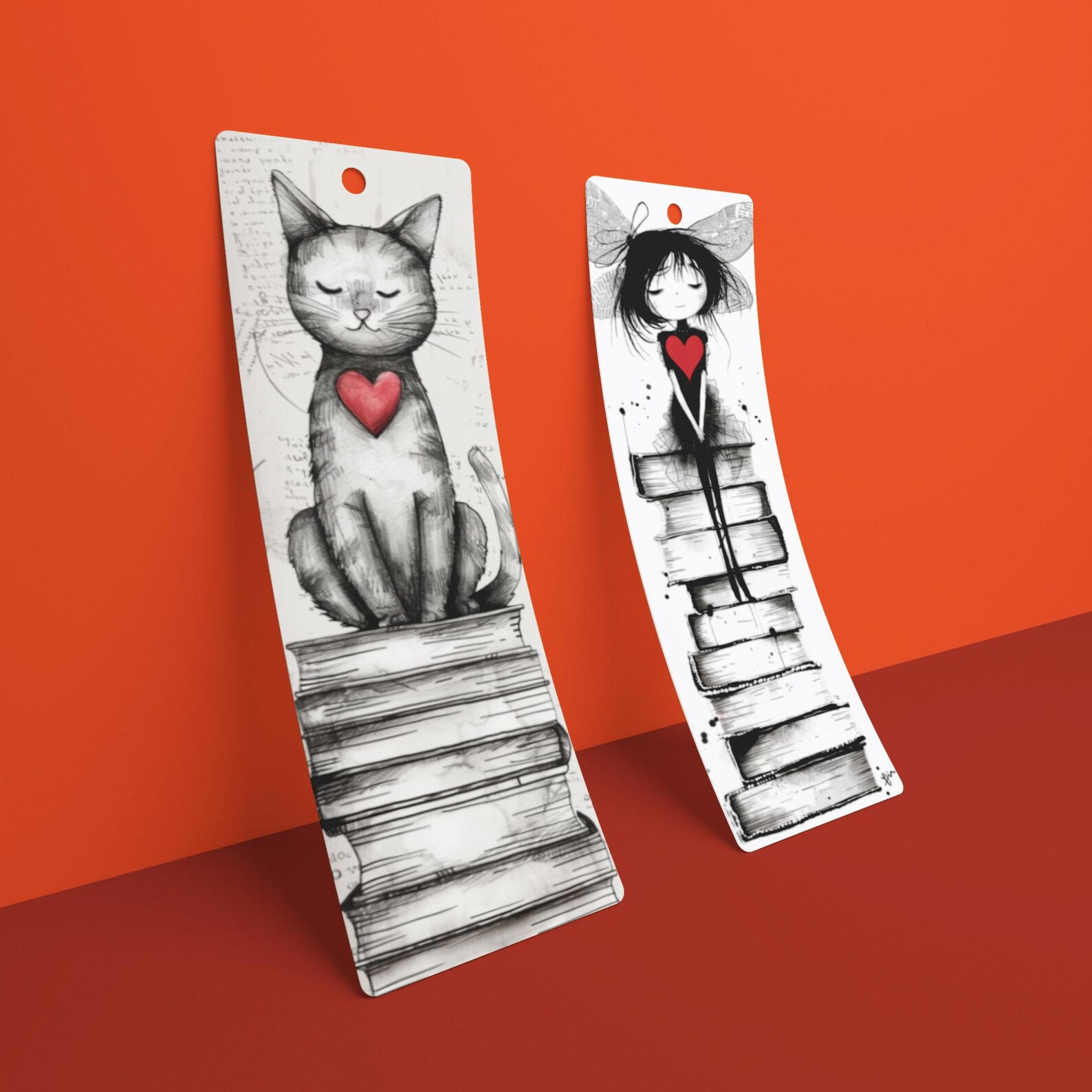 10 Valentine Sketch Bookmark Png, Love Sketch Bookmark, Aesthetic ...