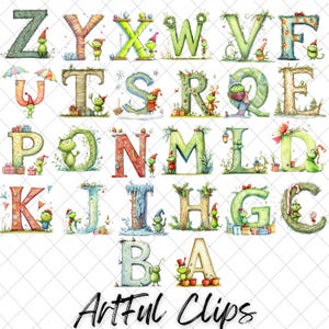 26 Grinch Font, Grinch Lettering Alphabet Letters Clipart, Font ...