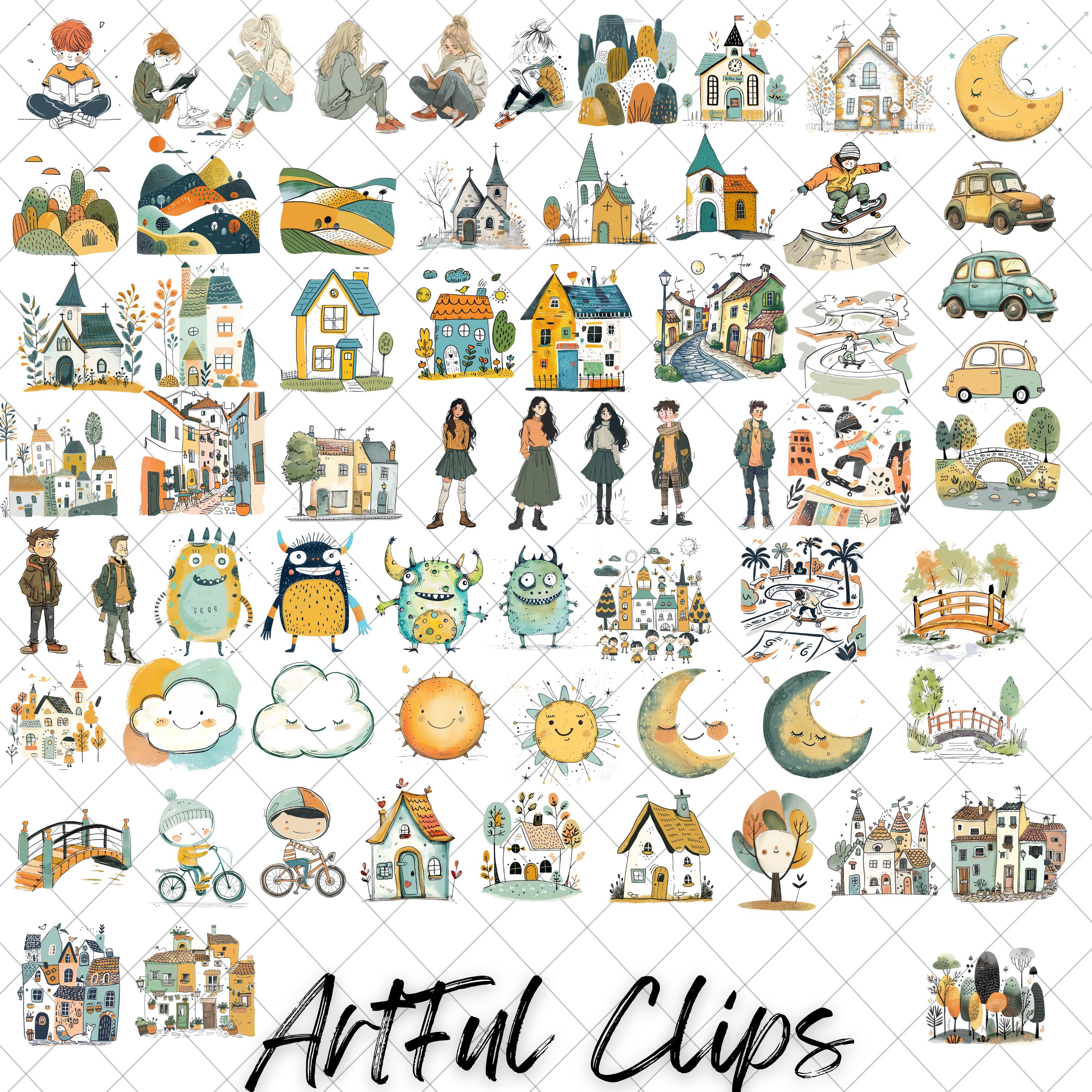 184 Childrens Book Illustration, Story Book Clipart, Illustrated ...