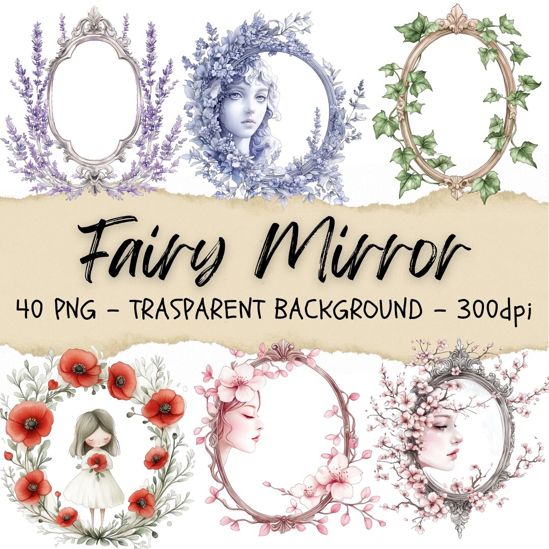 40 Antique Mirror Oval Frame Clipart, Antique Fairy Frames Png, Vintage ...