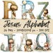 26 Jesus Letters Png, Bible Verse Alphabet, Catholic, Christian Artwork ...