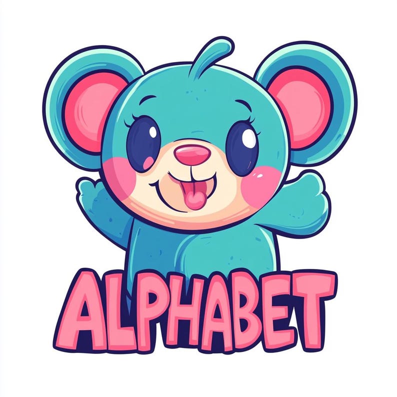 36 Cartoon Font, Cute Alphabet Letters Clipart, Abc Clip Art, Bubble ...