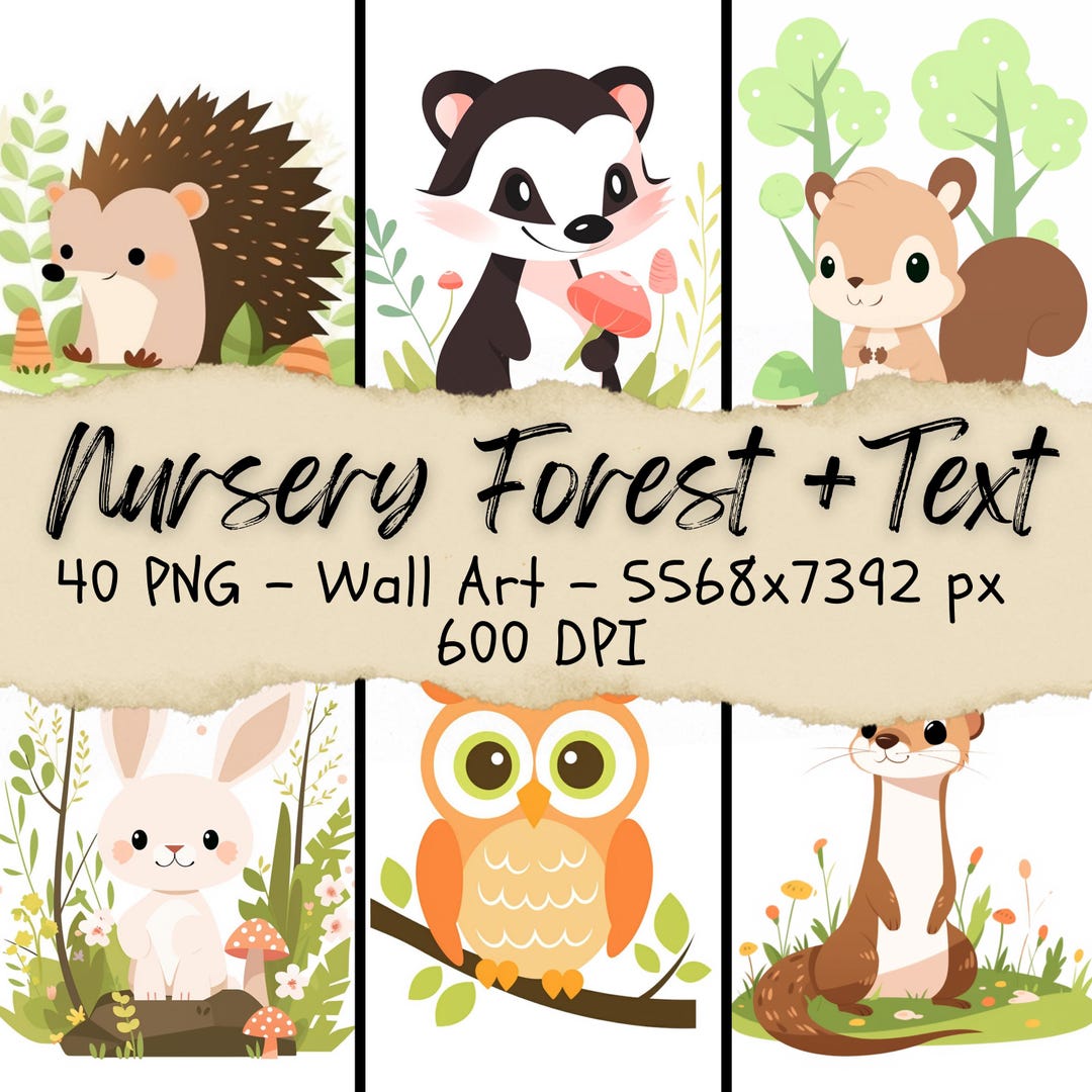 40 Woodland Animals Printable, Woodland Nursery Ideas, Forest Animals ...