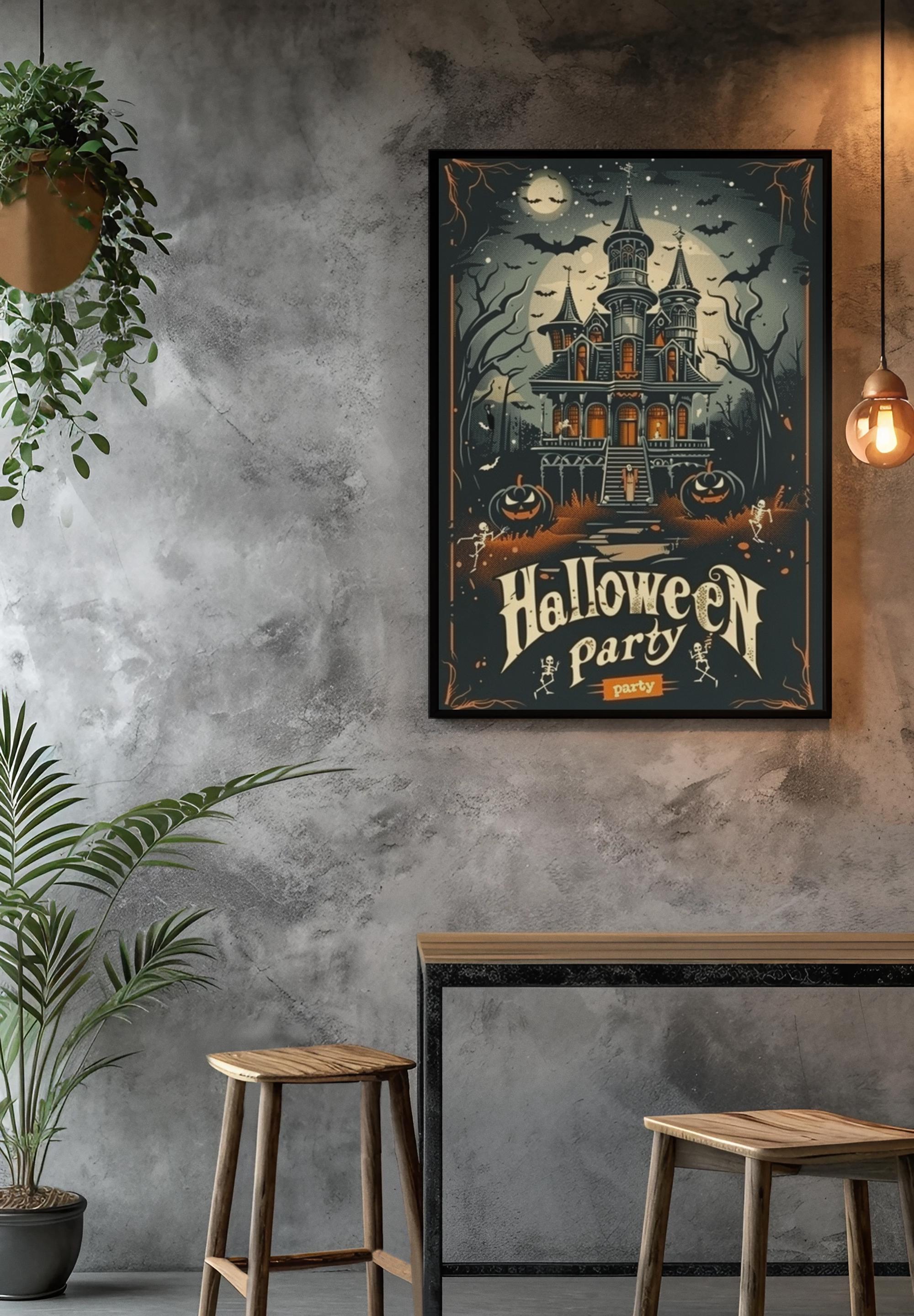 18 Vintage Halloween Posters: Witch, Pumpkin, Black Cat (printable Art ...