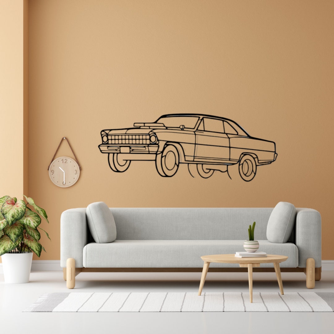 Chevy II Metal Wall Decor,chevy II Wall Art,metal Wall Decor - Etsy
