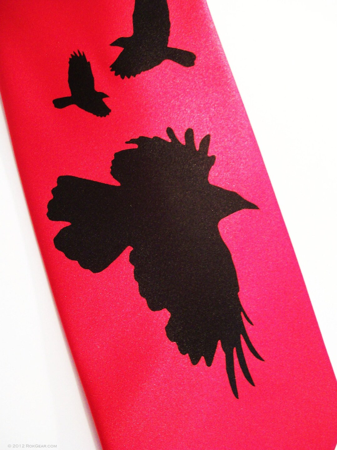 Mens Necktie Custom Colors Print to Order Murder of Crows Design by ...