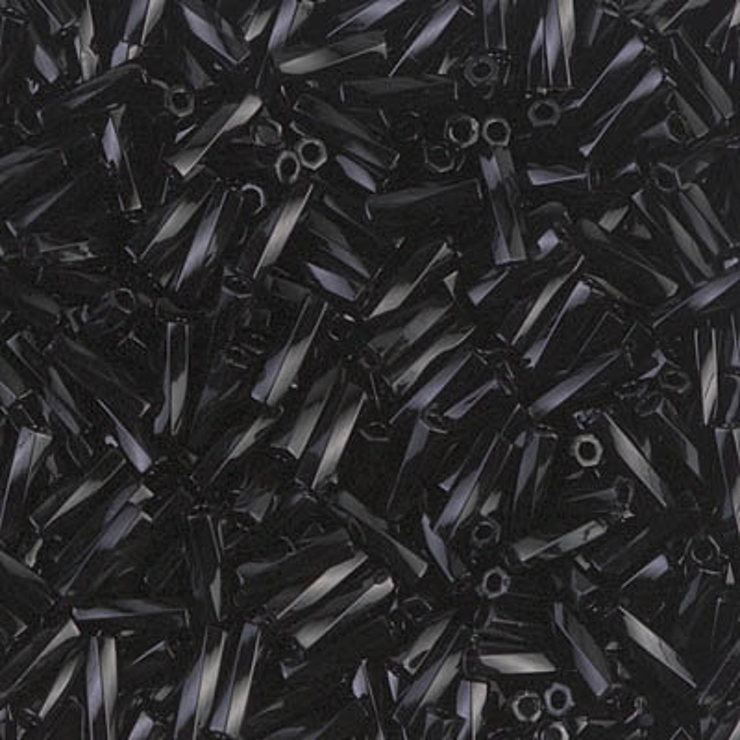 2x6mm Miyuki Twisted Black Bugle, 10-gram Bag, TW206-401 - Etsy
