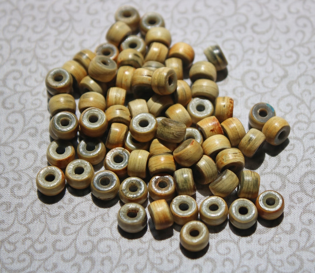 6x9 Mm India Crow Horn Bead 2 Tone Brown, 25 Beads 9HR155 - Etsy