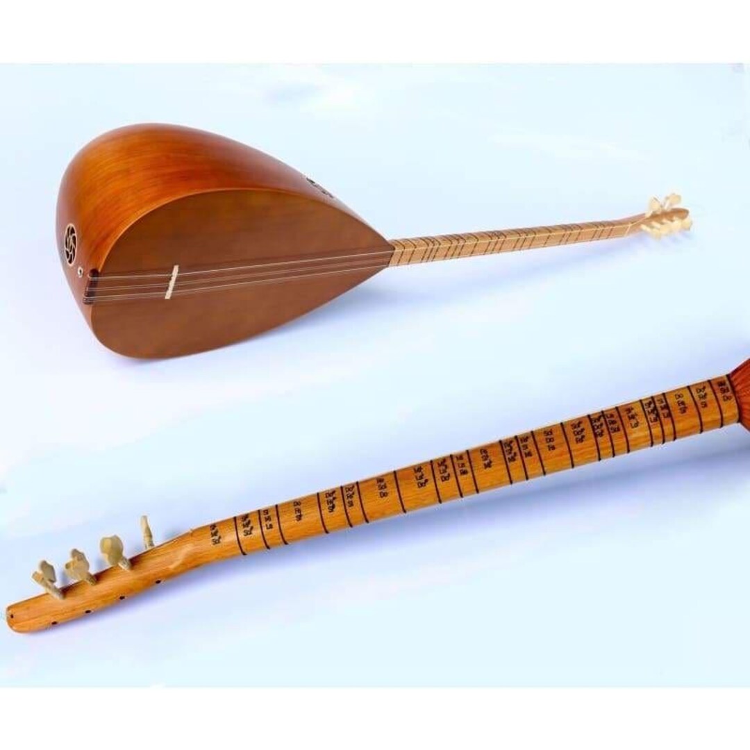 Long Neck Baglama Saz With Notes on the Neck ASL-112N - Etsy