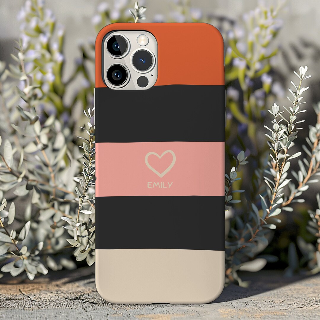 Custom Case Name, Heart With Name, Personalized Case, Gift for ...