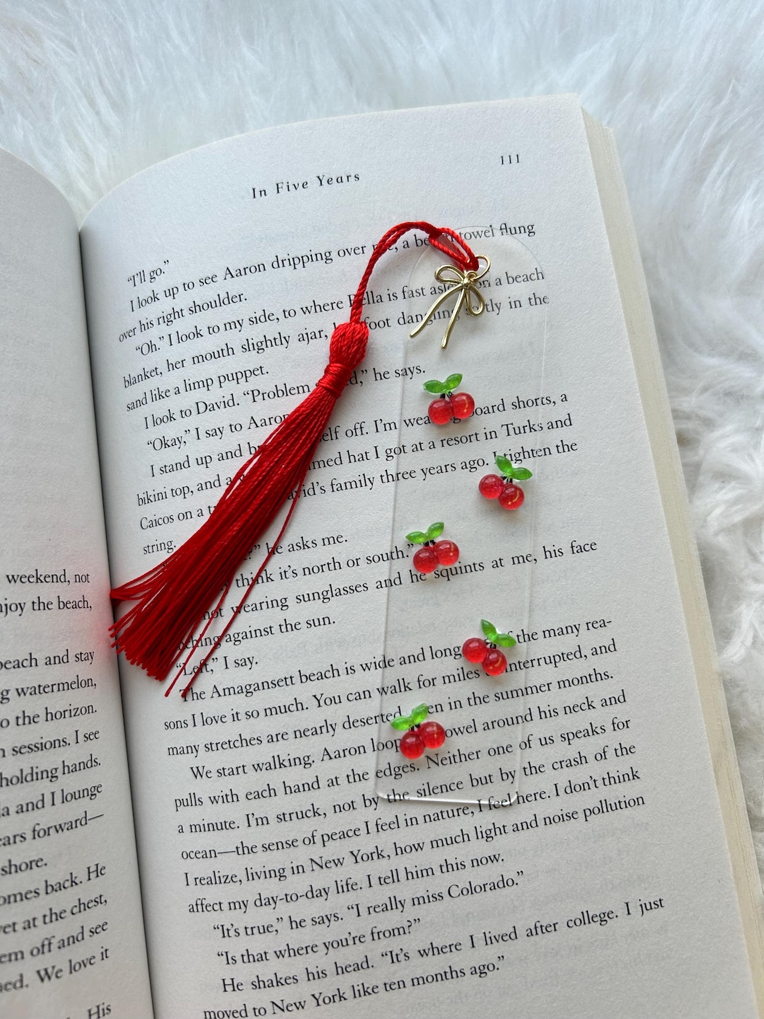 Cherry Bookmark | Bow and Cherry Bookmark | Red Bookmark | Mon Cheri ...