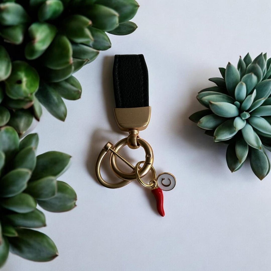 Chili Pepper French Style Short Keychain Customizable Keychain Small ...