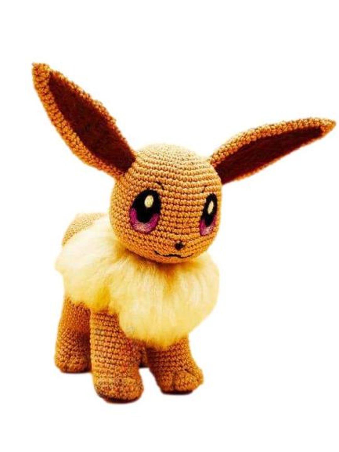 Eevee Crochet Pattern. Pokemon Plushie Amigurumi PDF Pattern in English ...