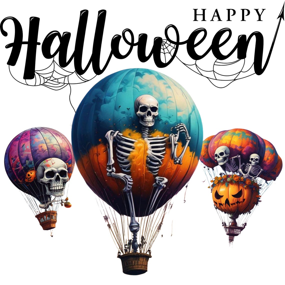 Halloween, Halloween Balloon, Skeleton Balloon, Halloween Png ...