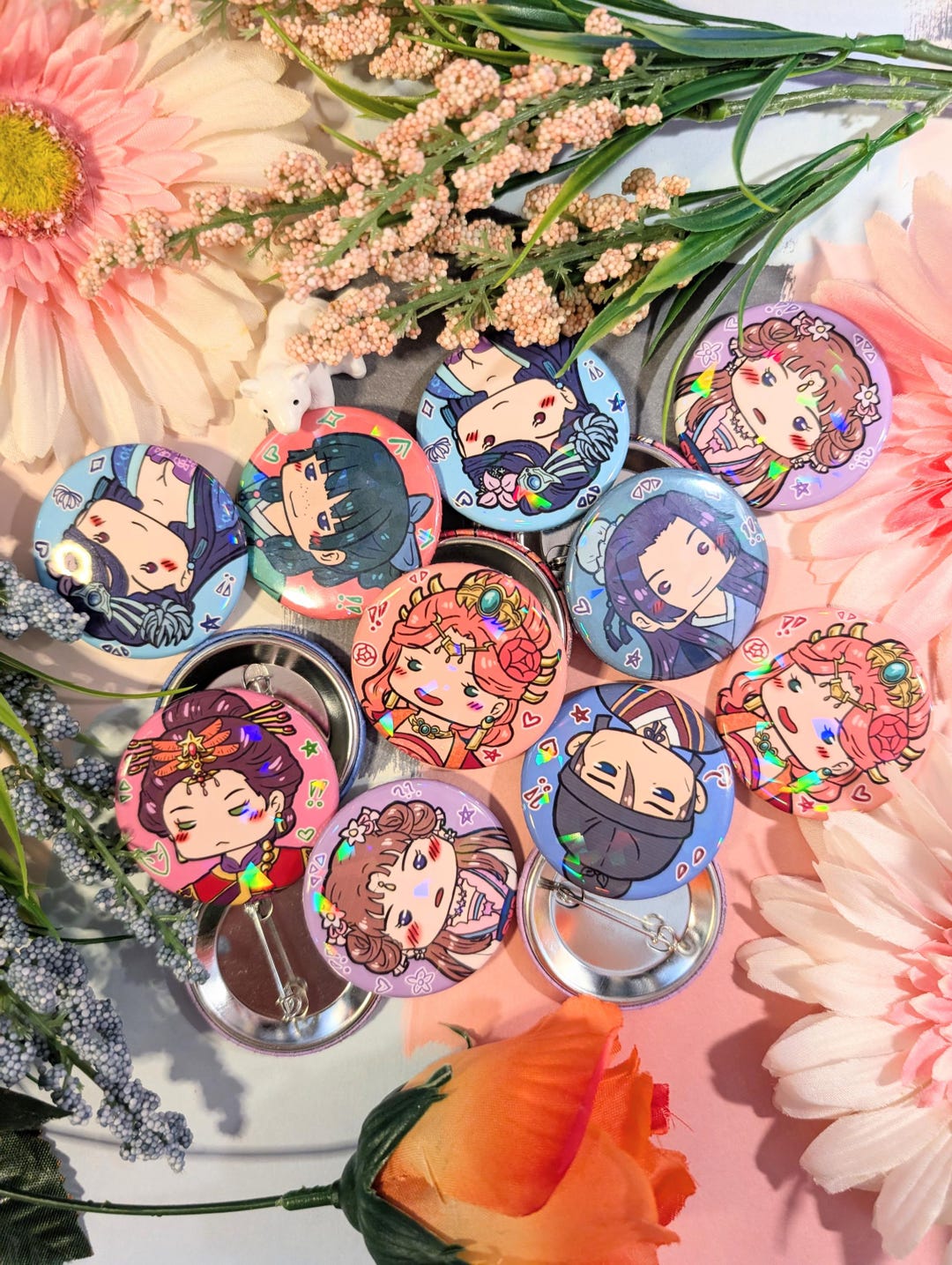 Apothecary Diaries Chibi Buttons - Etsy