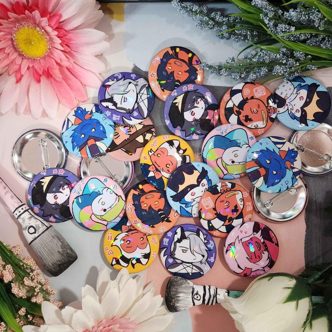 Helluva Boss Chibi Buttons - Etsy