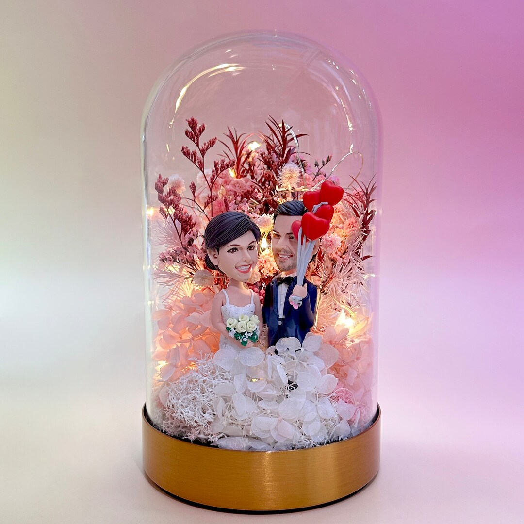 Bobble Head Custom With Eternal Flowers,make Your Own Bobblehead,best ...