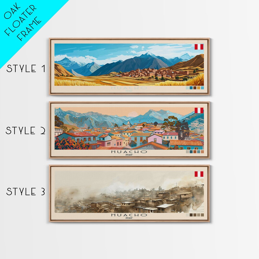 Huacho Peru Canvas Print: Panoramic Travel Art - Etsy