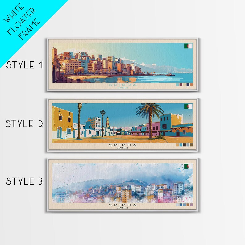 Skikda Algeria Wall Art: Panoramic Travel Canvas (eco-friendly) - Etsy
