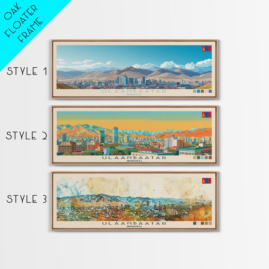Ulaanbaatar, Mongolia Panoramic Canvas Print, Ulaanbaatar, Mongolia ...