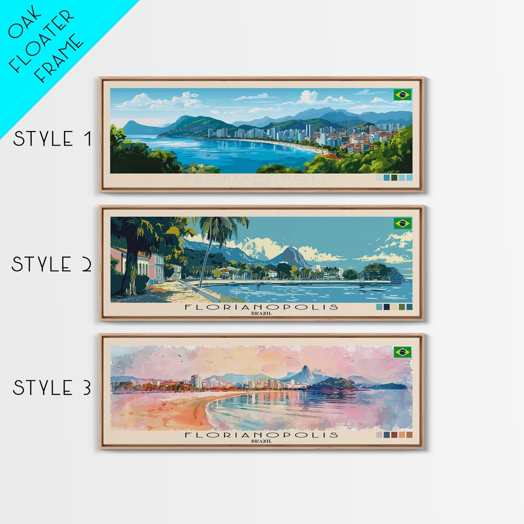Florianopolis Wall Art: Brazil Travel Canvas (eco-friendly Frame) - Etsy