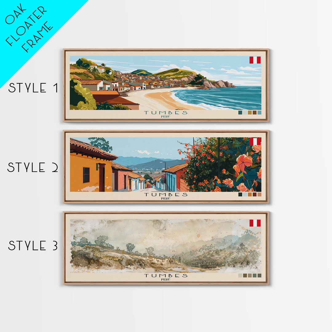 Tumbes Peru Canvas Print, Panoramic Travel Scene (living Room Wall Art ...