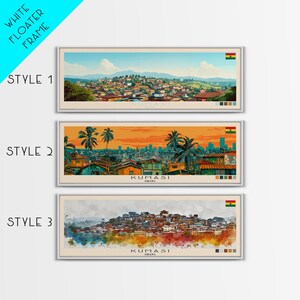 Panoramic Kumasi, Ghana Canvas Print, Kumasi, Ghana Painting, Ghana Art ...